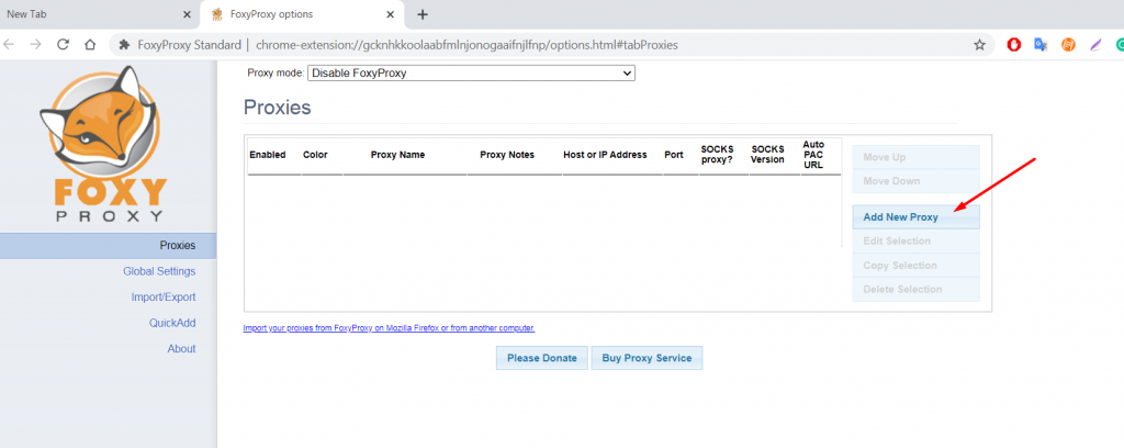 How to use FoxyProxy - HydraProxy
