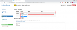 How to use SwitchyOmega - HydraProxy