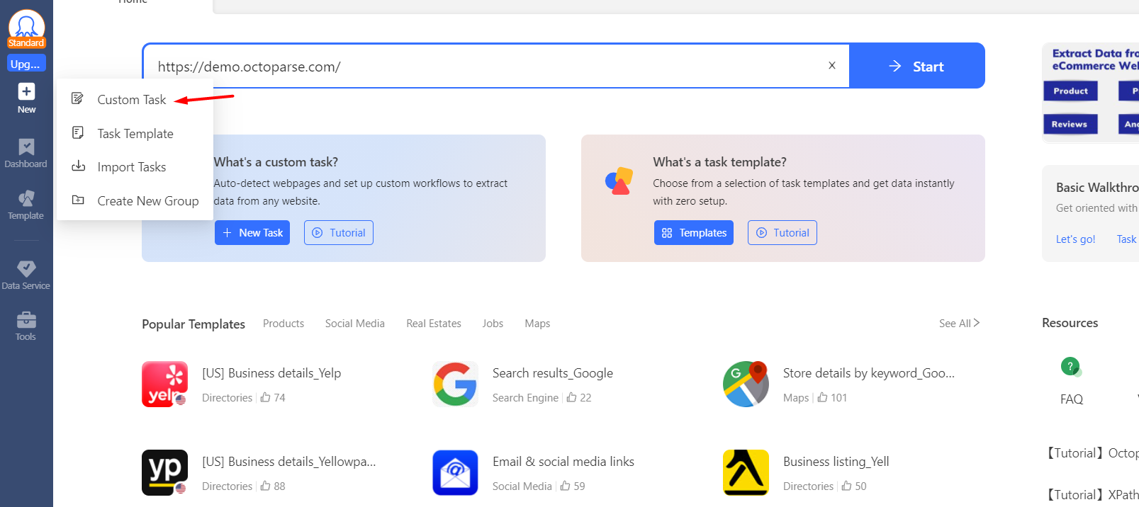 Octoparse proxy integration with Hydraproxy - HydraProxy