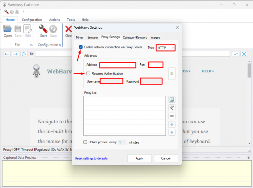 WebHarvy Proxy Integration with Hydraproxy - HydraProxy WebHarvy Proxy Integration with Hydraproxy - HydraProxy