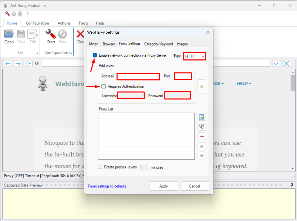 WebHarvy Proxy Integration with Hydraproxy - HydraProxy WebHarvy Proxy Integration with Hydraproxy - HydraProxy