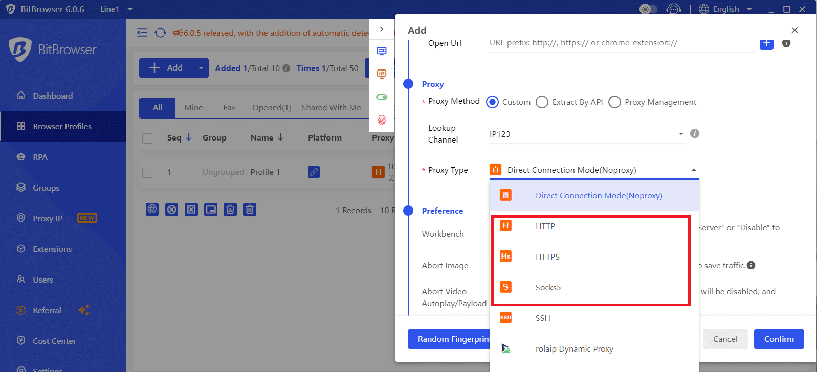 BitBrowser and HydraProxy integration - HydraProxy