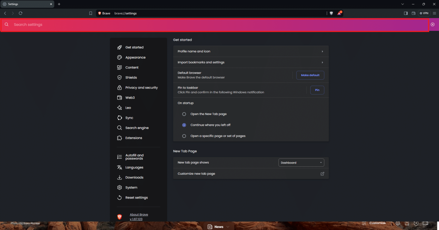 Setting up a proxy in Brave Browser - HydraProxy