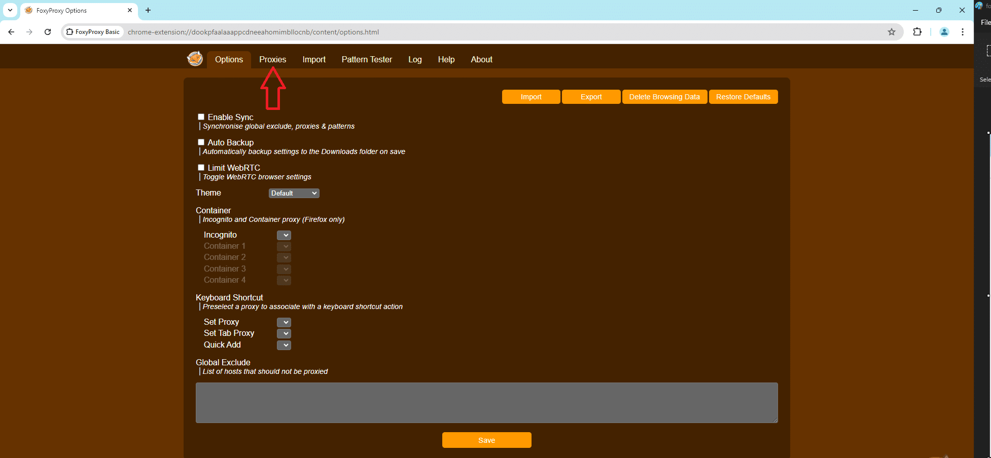 How to use FoxyProxy - HydraProxy